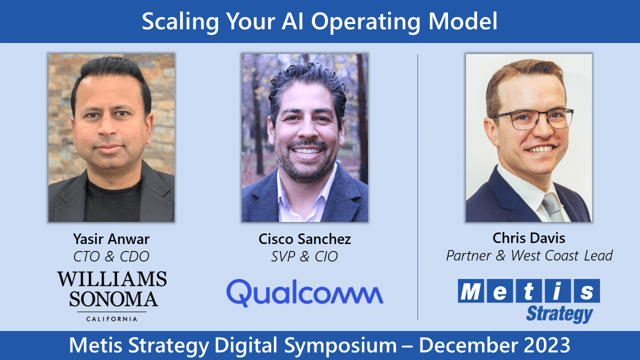 Scaling Your AI Operating Model with Williams-Sonoma CTO/CDO Yasir ... Scaling Your AI Operating Model with Williams-Sonoma CTO/CDO Yasir ...
